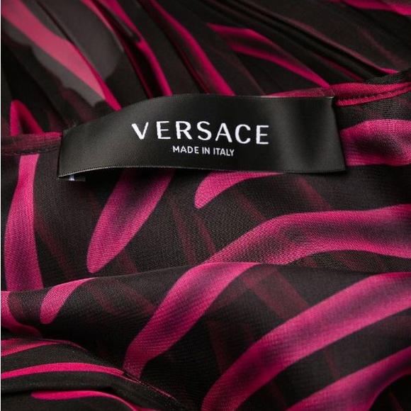 Versace | Dresses | Versace Abstractprint Pliss Dress 48eua2usa | Poshmark